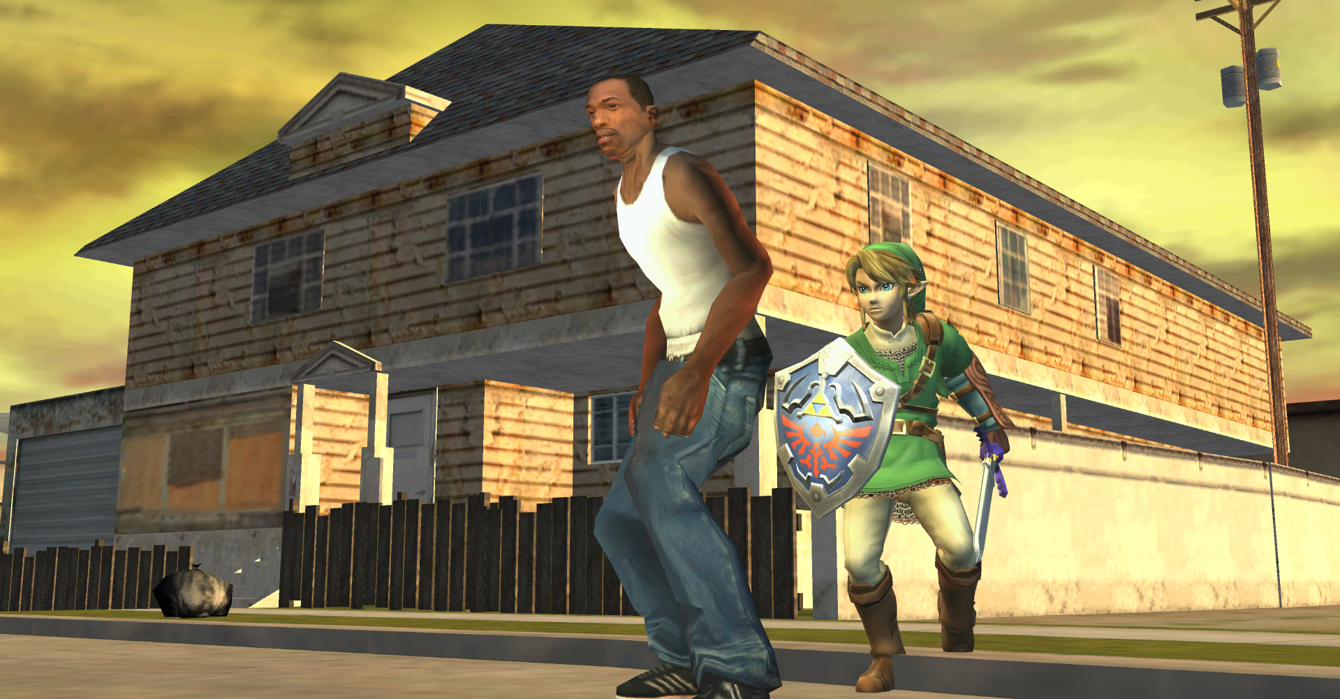 Groove Street v1 - GTA SA Mod for Super Smash Bros. Brawl | Brawl Mods