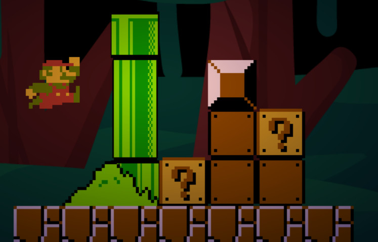 FNF The Challenge Level but It's Mario Mod for Friday Night Funkin ...