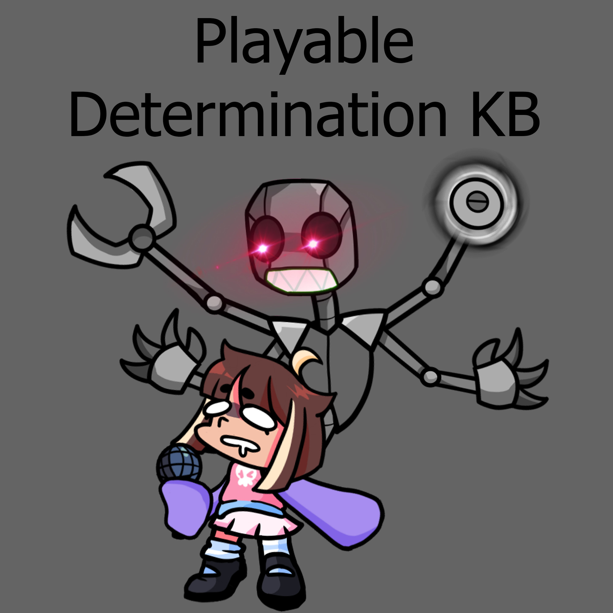 Playable Determination KB Mod for Friday Night Funkin' | FNF Mods