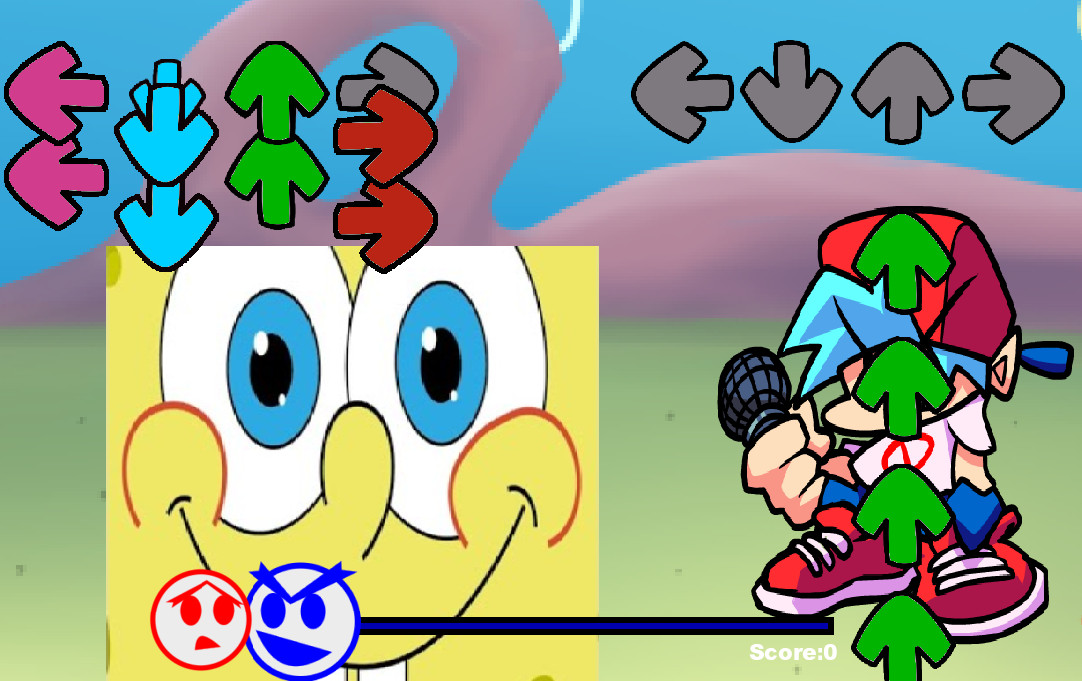 Spongebob FNF Battle Crazy But Is Playable. Mod for Friday Night Funkin ...