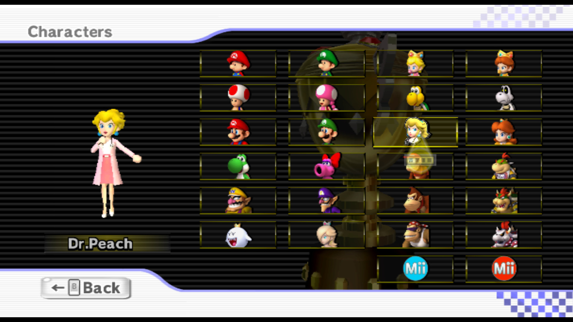 Doctor Peach W/ Tour animations Mod for Mario Kart Wii | MKWii Mods