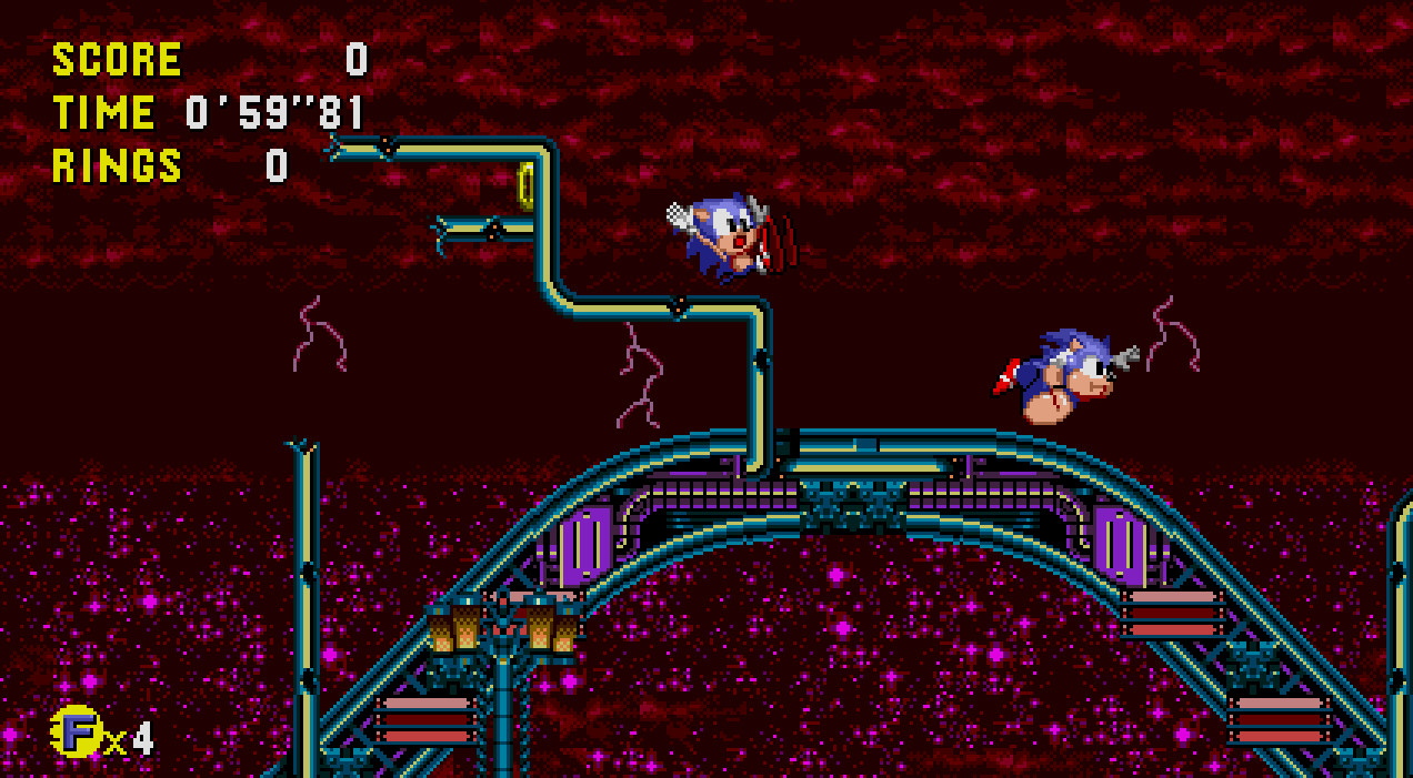 Fat Sonic over Metal Sonic Mod for Sonic CD (2011) | SCD Mods