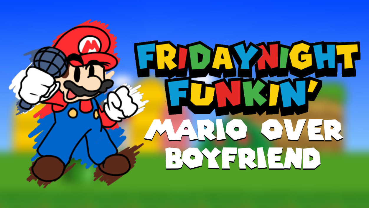 Mario Over Boyfriend Mod for Friday Night Funkin' | FNF Mods