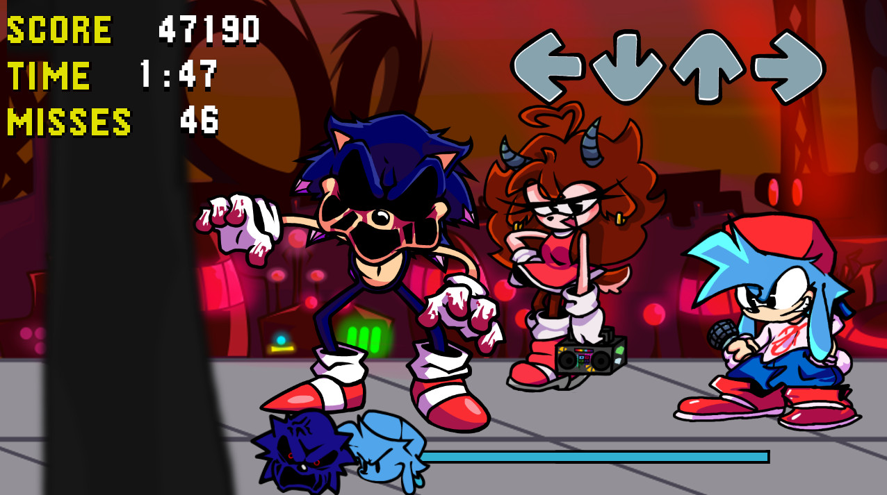 FNF VS Sonic E.X.E Encored: Reboot Mod for Friday Night Funkin' | FNF Mods