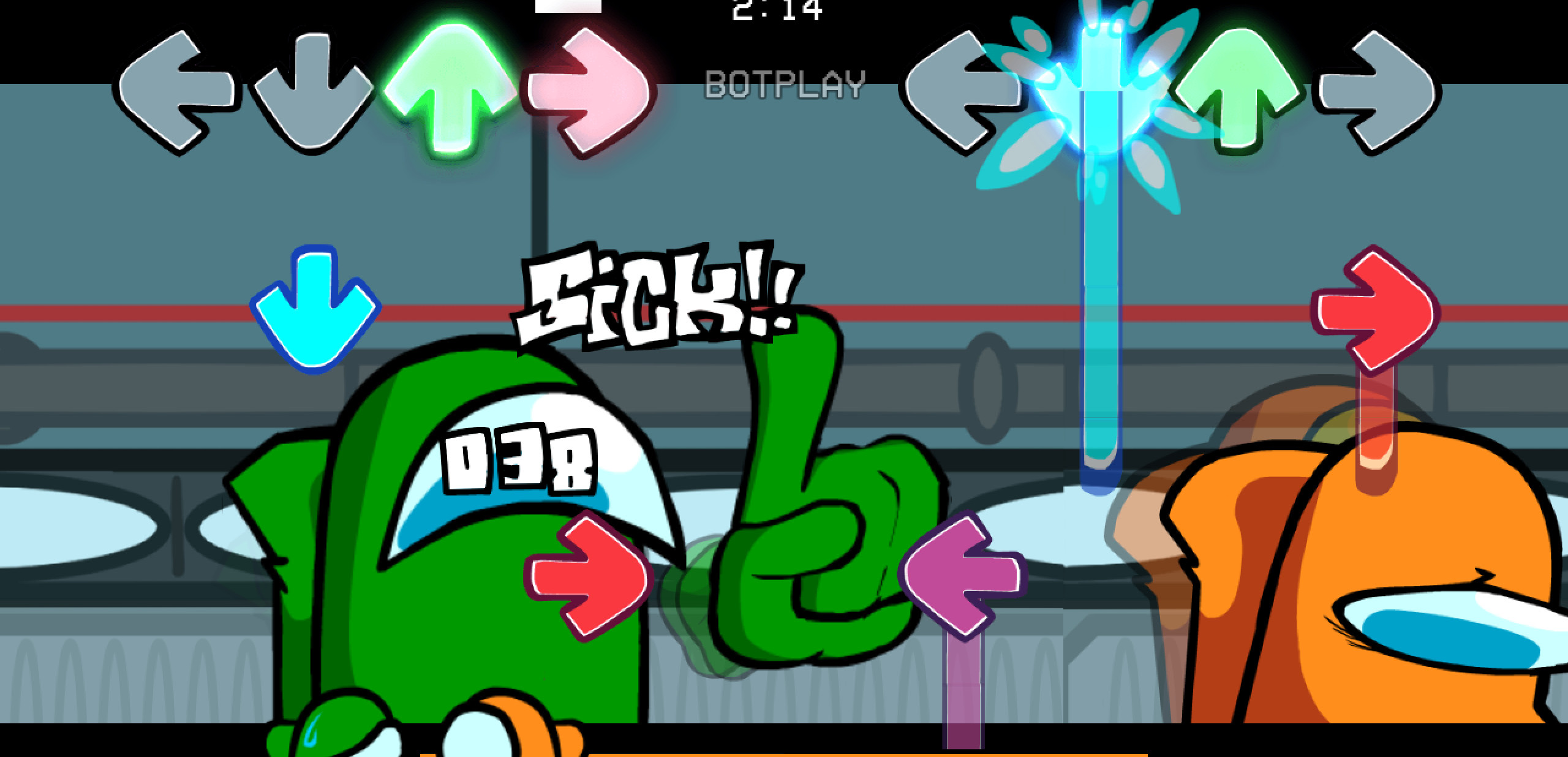 FNF finale but its green chasing orange Mod for Friday Night Funkin ...