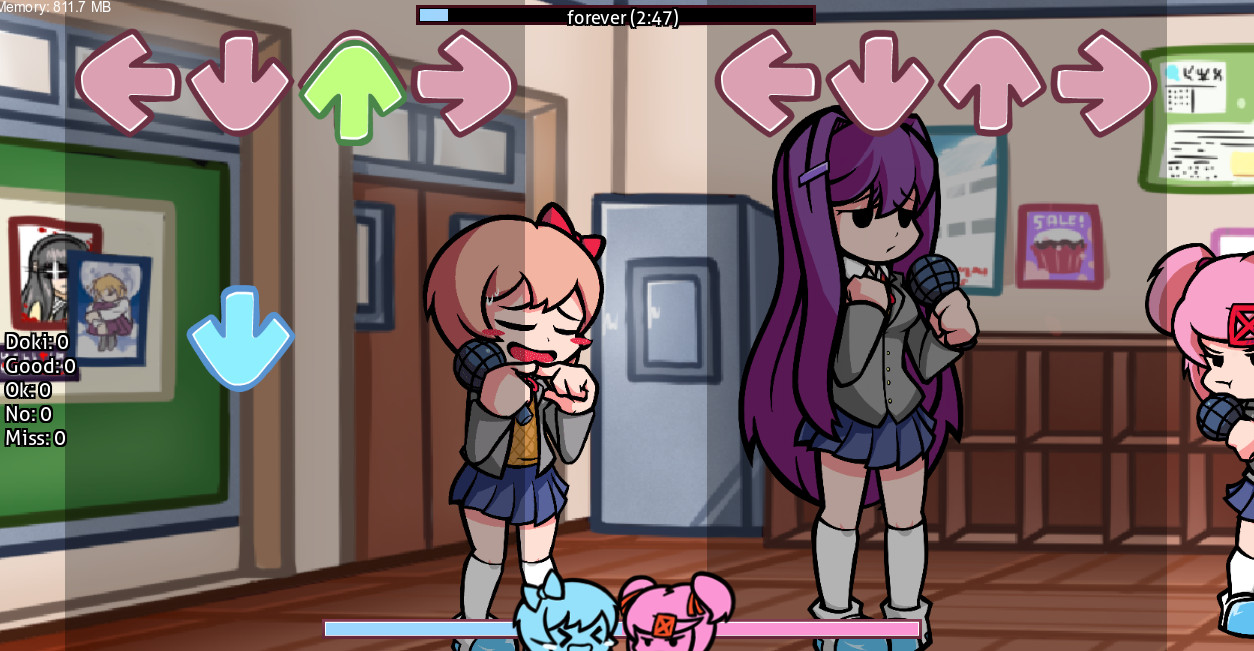 Doki Doki Forever ddto version Mod for Friday Night Funkin' | FNF Mods