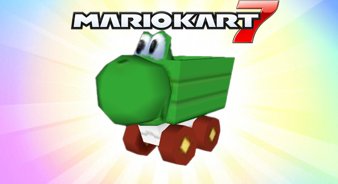 Yoshi Minecart (yoshi island) Mod for Mario Kart 7 | MK7 Mods