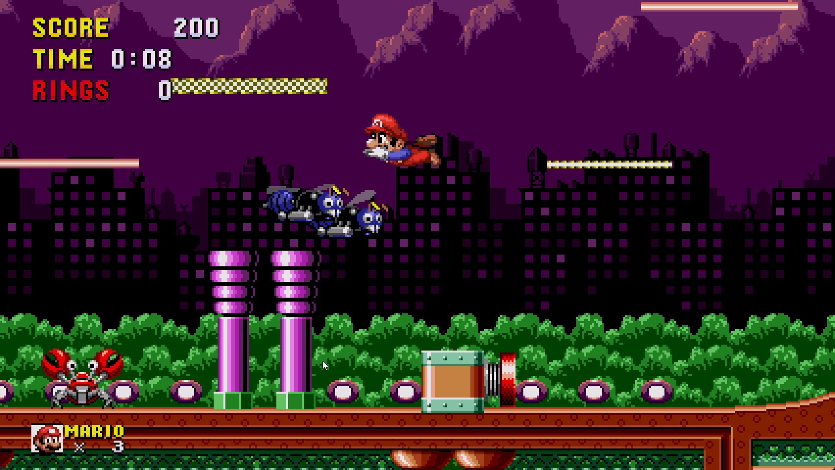 Extra Slot Mario: A S1F Mod [Sonic the Hedgehog Forever] [Mods]