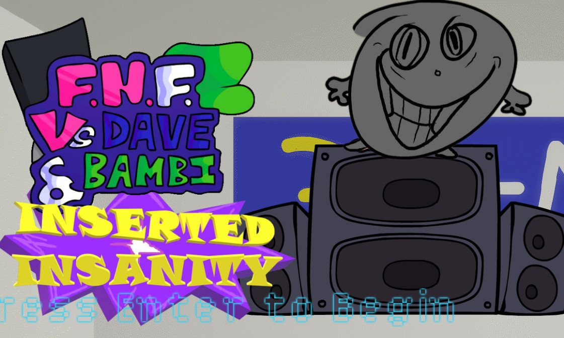 (V2 UPDATE) Vs. Dave and Bambi: Inserted Insanity Mod for Friday Night ...