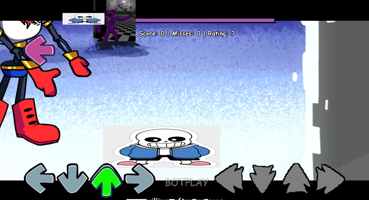 william afton vs sans (unlikely rivals cover) Mod for Friday Night ...