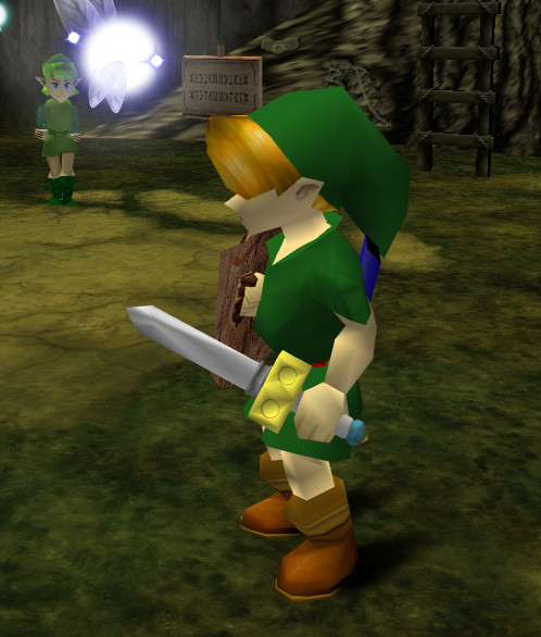 Custom MM Kokiri Sword over OoT Kokiri Sword [Ship of Harkinian ...