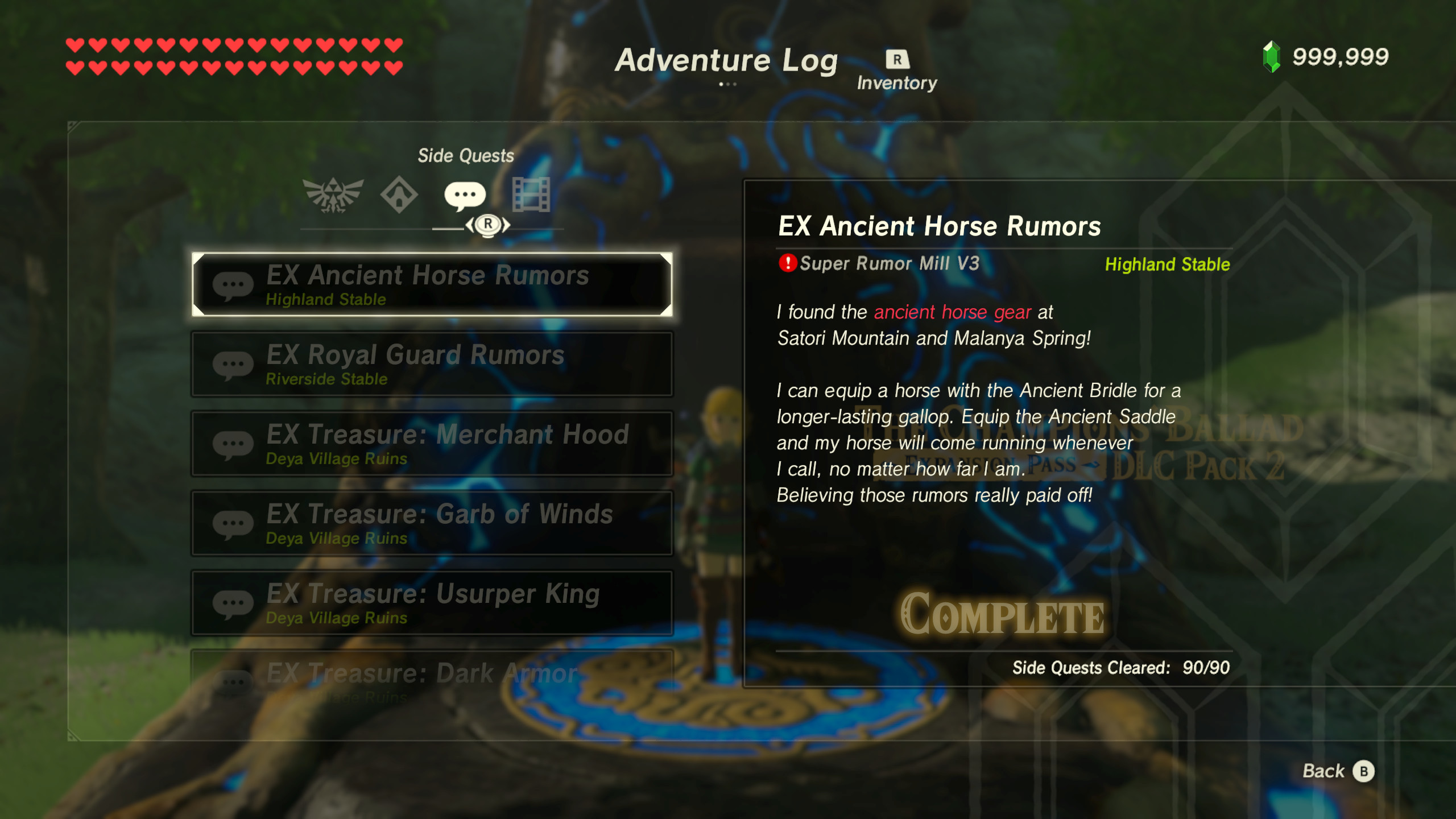 Hylia7's 100% Master Mode Save Mod for The Legend of Zelda: Breath of ...