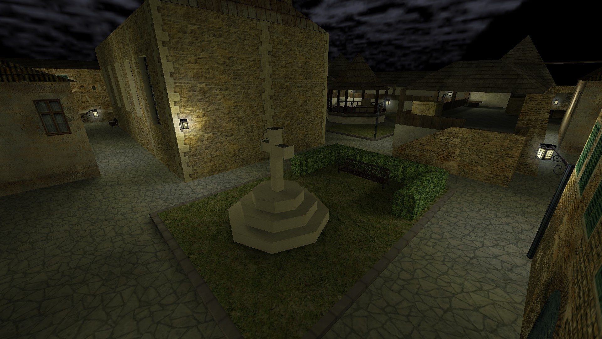 de_courtyard [Counter-Strike 1.6] [Mods]