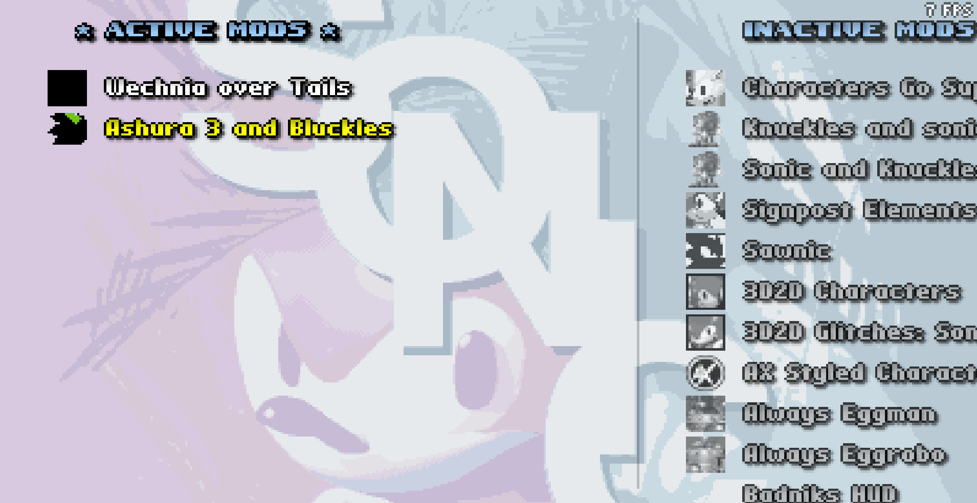 Wechnia over tails [Sonic 3 A.I.R.] [Mods]