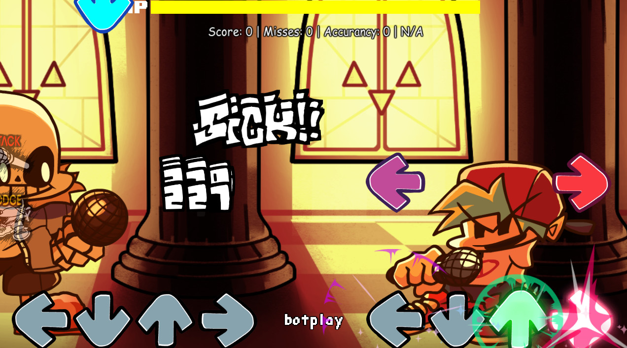 High-Effort Sansational V2 Chart Mod for Friday Night Funkin' | FNF Mods