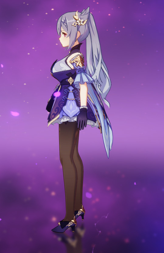 Slightly Thiccer Keqing (Default skin) Mod for Genshin Impact | GI Mods