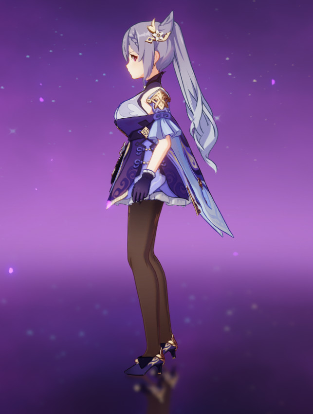 Slightly Thiccer Keqing (Default skin) Mod for Genshin Impact | GI Mods