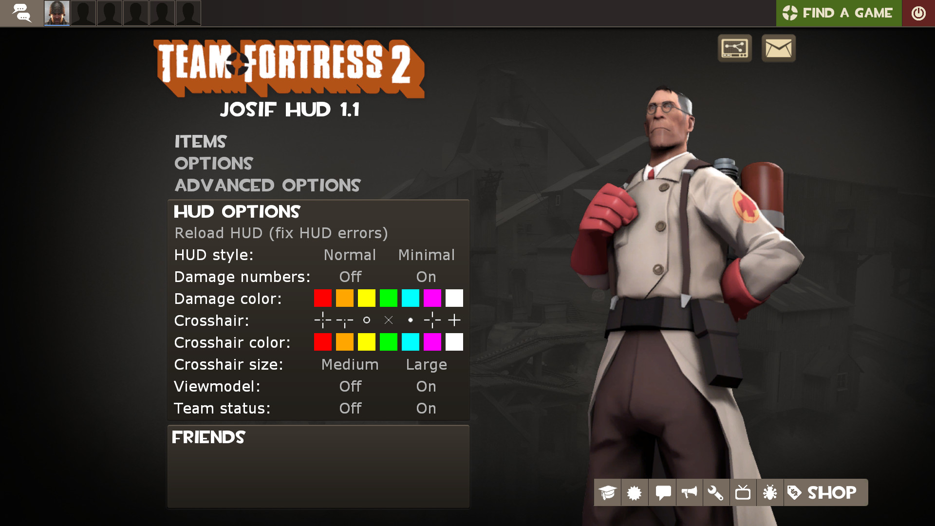 Josif HUD [Team Fortress 2] [Mods]