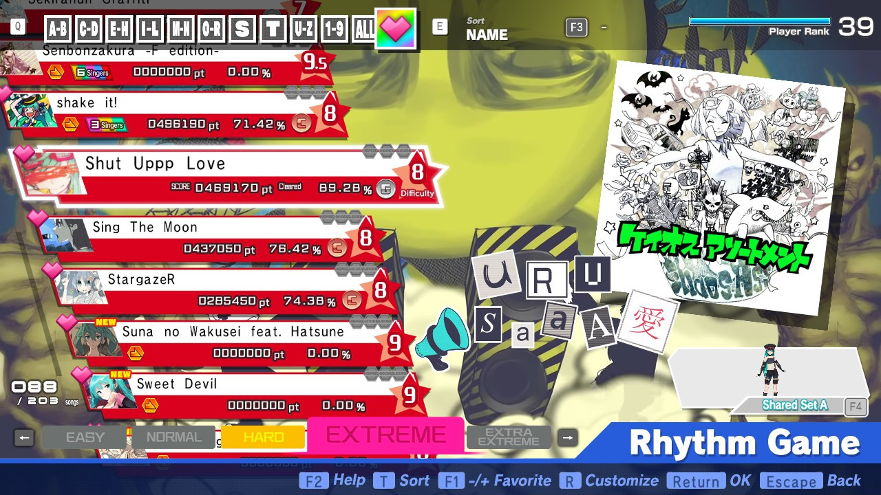 JitterGlitch Chart Pack [Hatsune Miku: Project DIVA Mega Mix+] [Mods]