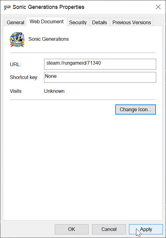 Custom Windows Icon Mod for Sonic Generations (2011) | Gens Mods