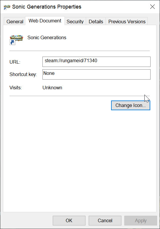 Custom Windows Icon Mod for Sonic Generations (2011) | Gens Mods