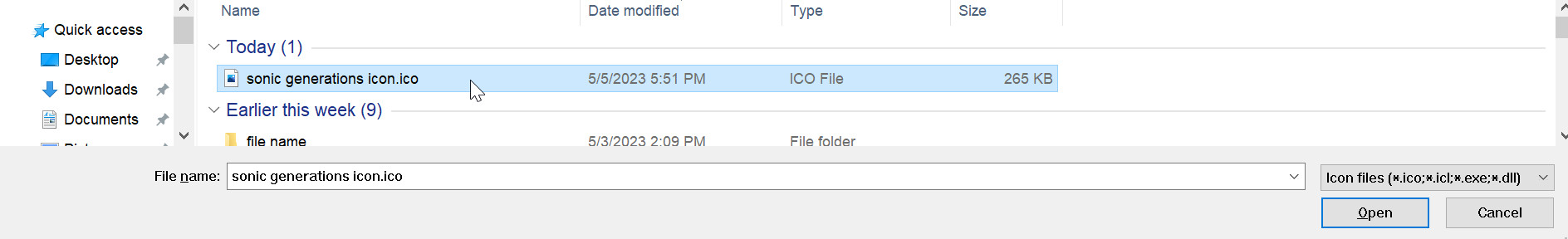 Custom Windows Icon [Sonic Generations] [Mods]