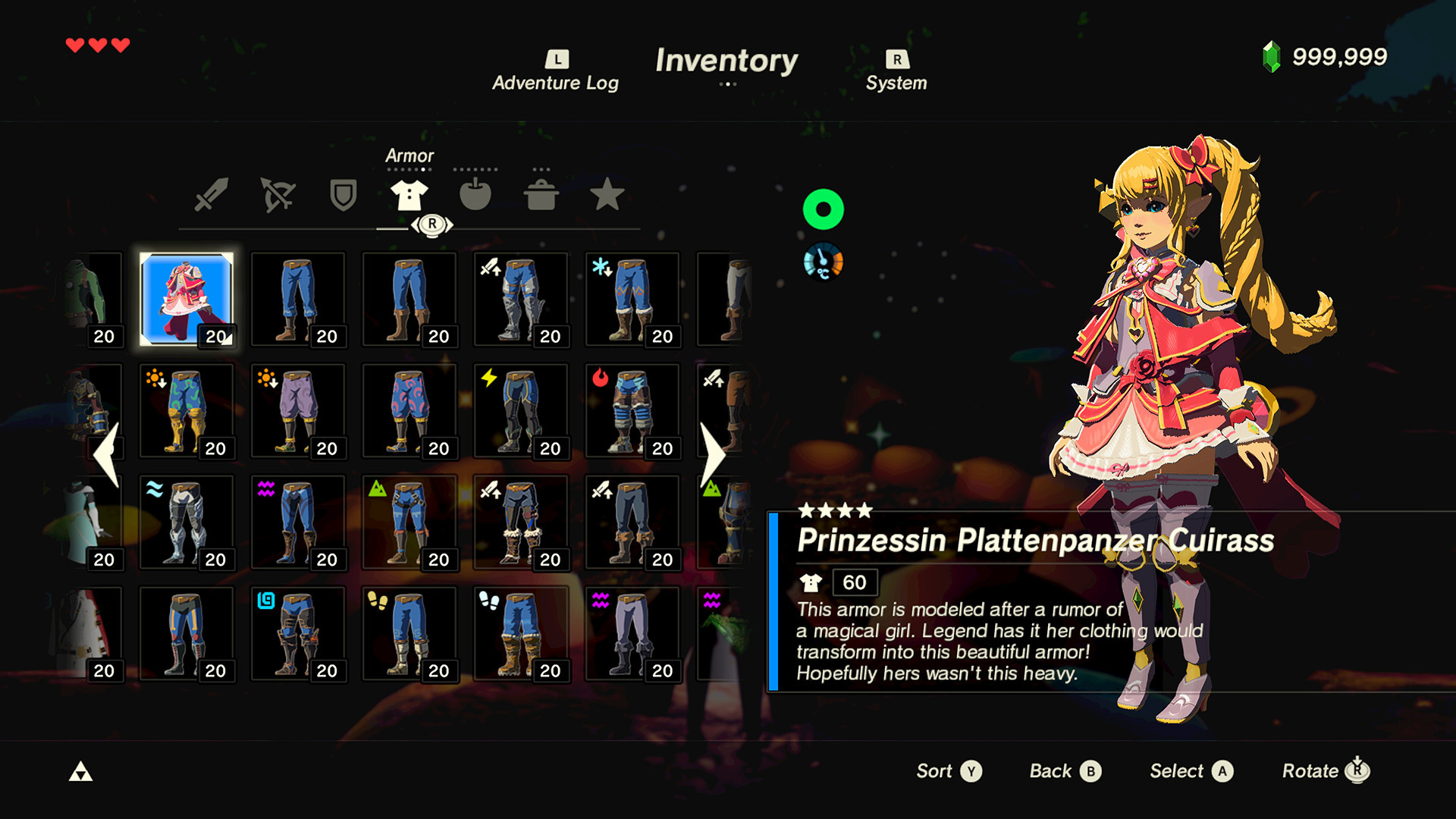 Linkle 3.0 Collection - Upgradeable Armor Patches Mod for The Legend of ...