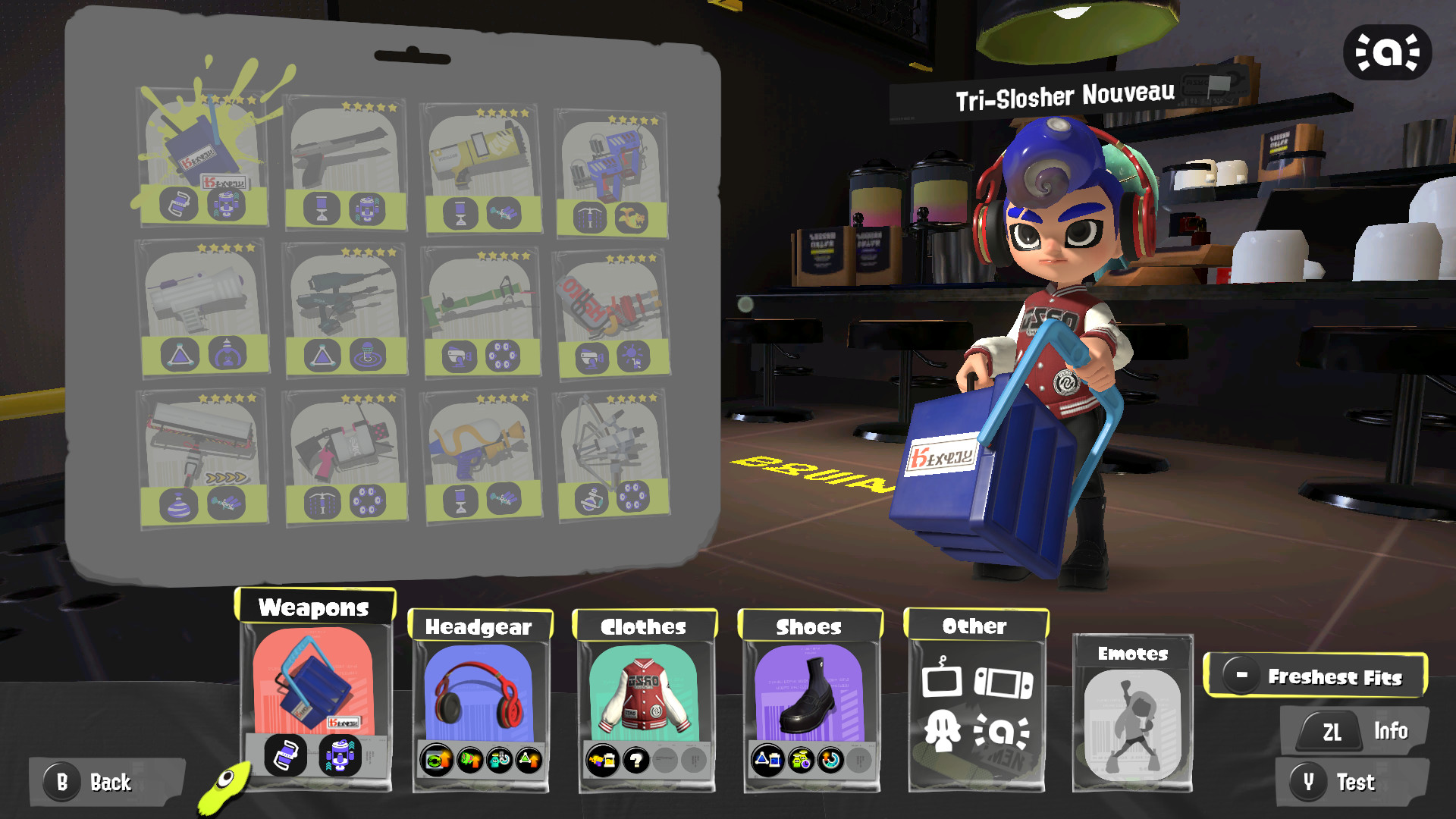 Customise menu Backgrounds Mod for Splatoon 3 | Splatoon 3 Mods