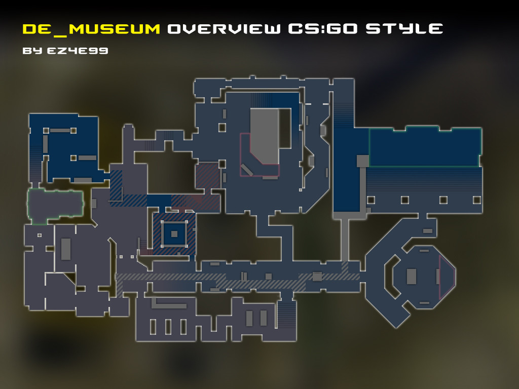 de_museum Overview (CS:GO Style) Mod for Counter-Strike 1.6 | CS1.6 Mods