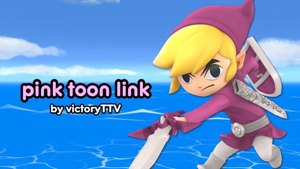 Pink Toon Link Mod for Super Smash Bros. Ultimate | SSBU Mods