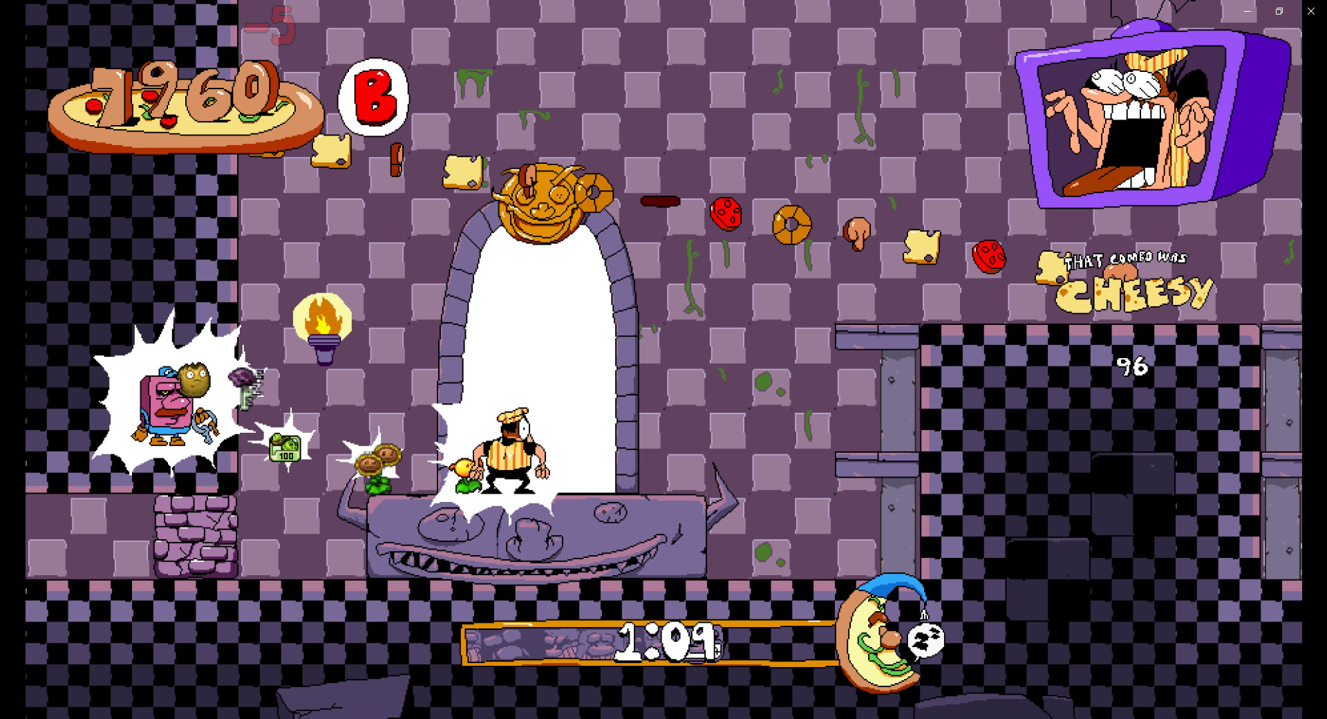 DS PVZ Plants over the Toppins! Mod for Pizza Tower | PT Mods