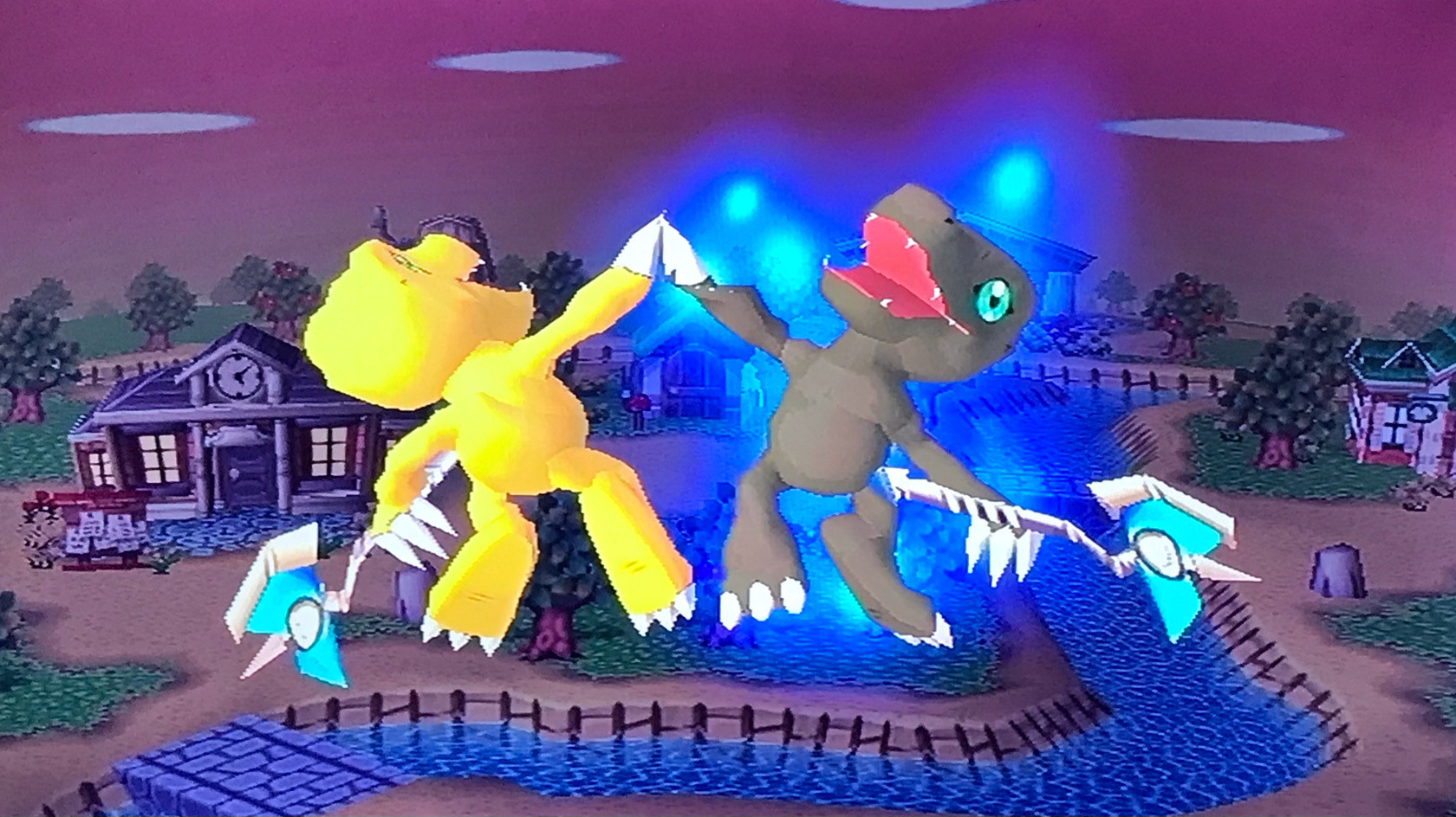 Two Agumons (Digimon) Over Ice Climbers (ReUpload) [Super Smash Bros. Brawl] [Mods]