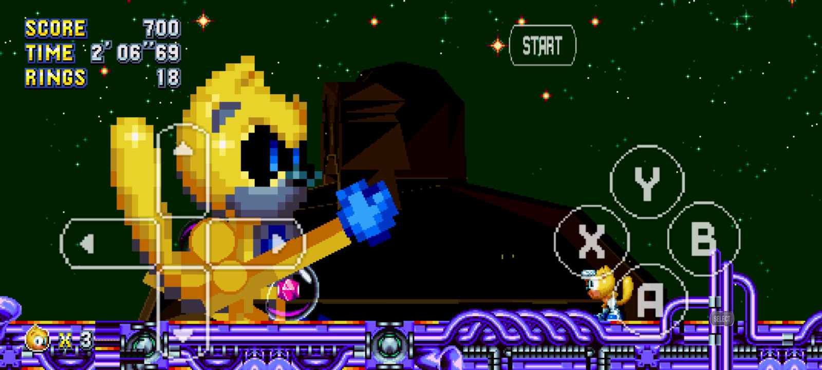 Metal Ray Over Metal Sonic Mod for Sonic Mania | SM Mods