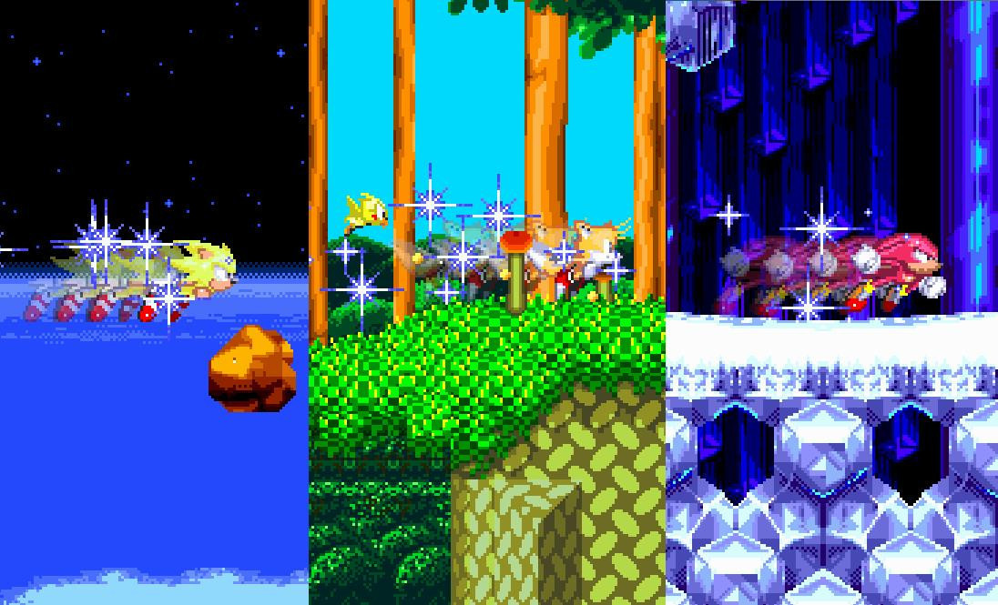 Sonic 3D in 2D Stars Mod for Sonic 3 A.I.R. | S3AIR Mods