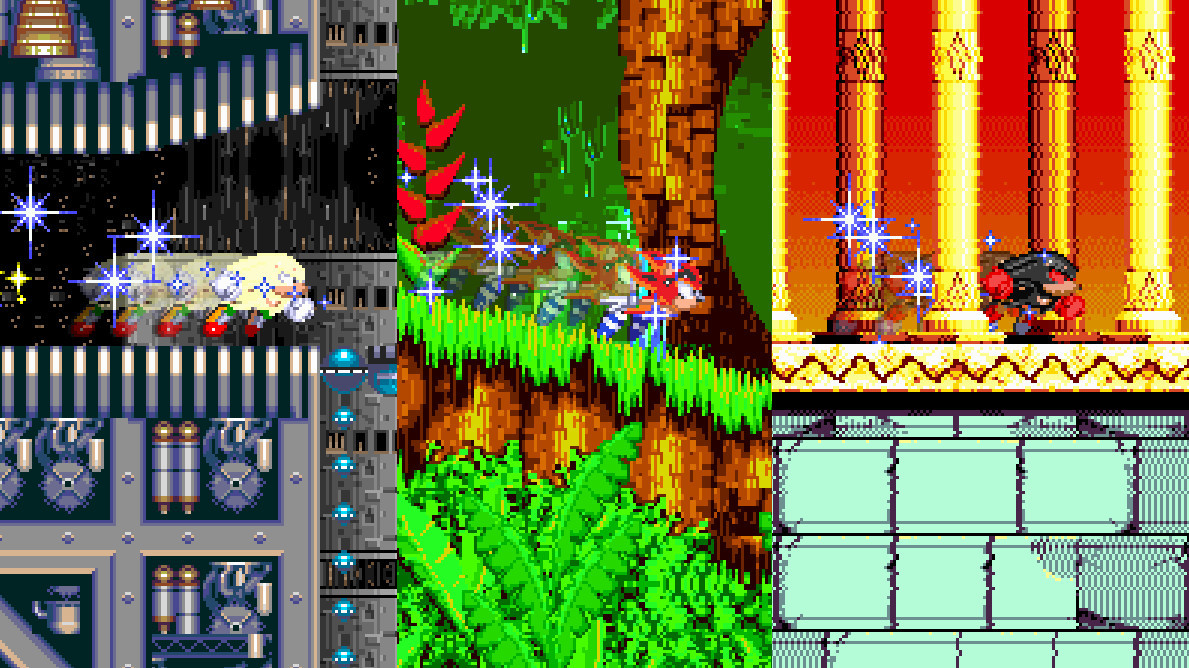 Sonic 3D in 2D Stars Mod for Sonic 3 A.I.R. | S3AIR Mods