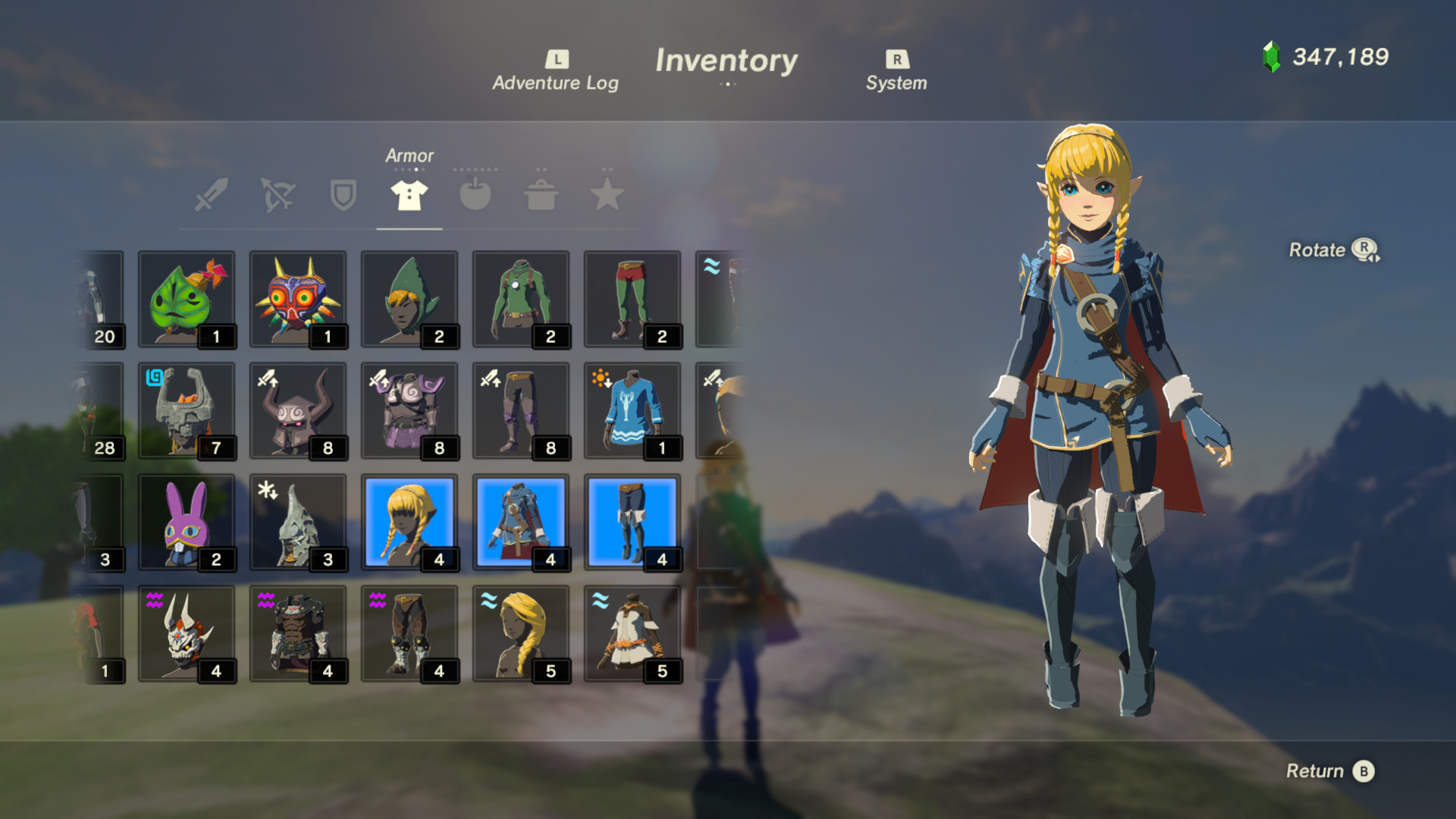 Lucina Armor For Linkle Updated Nx [the Legend Of Zelda Breath Of The
