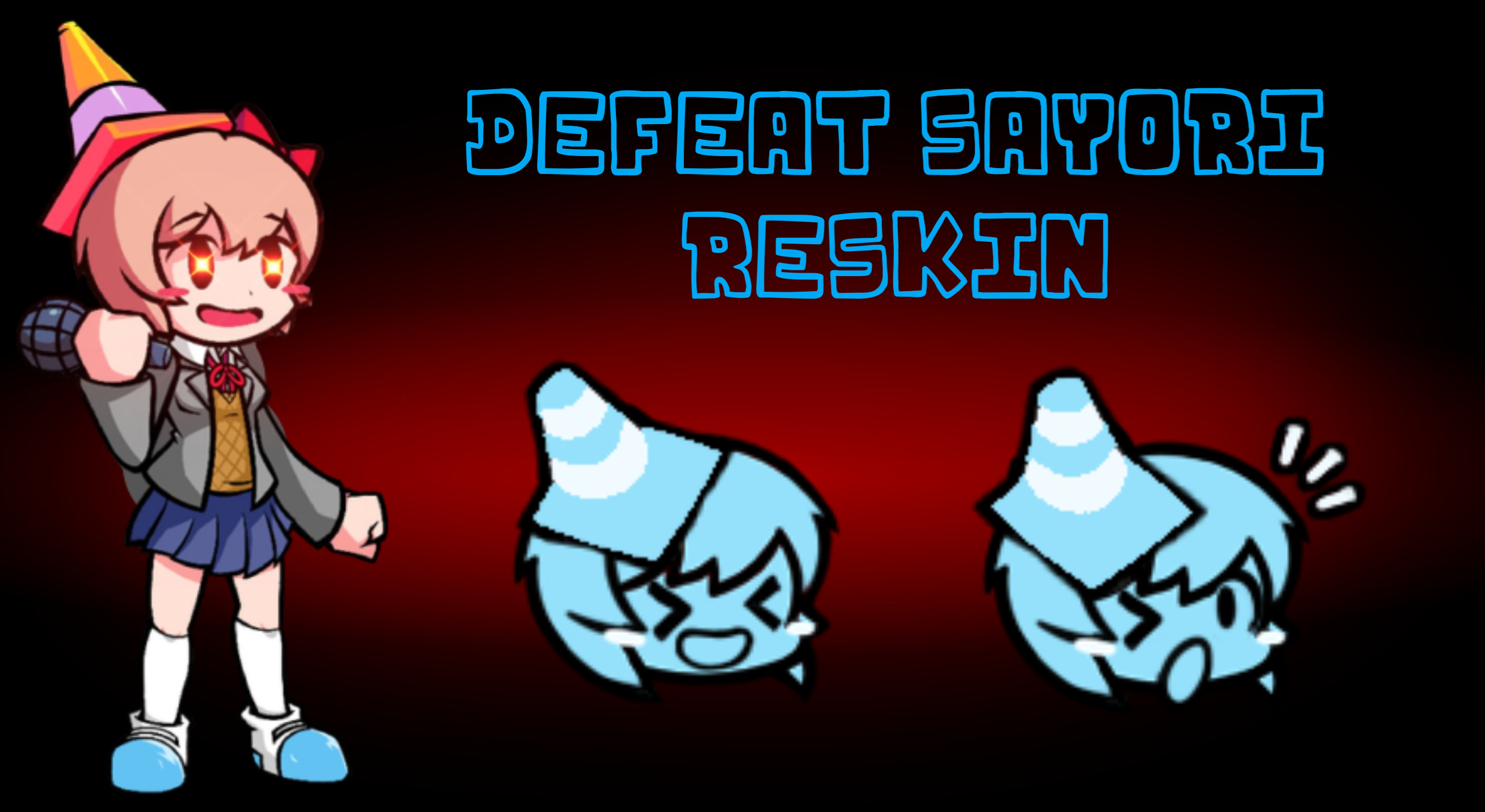 Defeat Sayori Reskin [Friday Night Funkin'] [Mods]