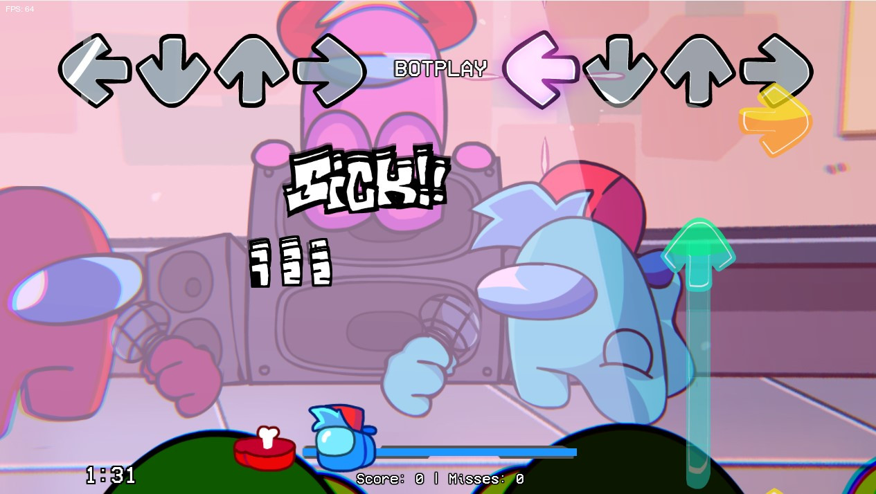 FNF : An Extraordinary Among Us Mod V2 Mod for Friday Night Funkin ...