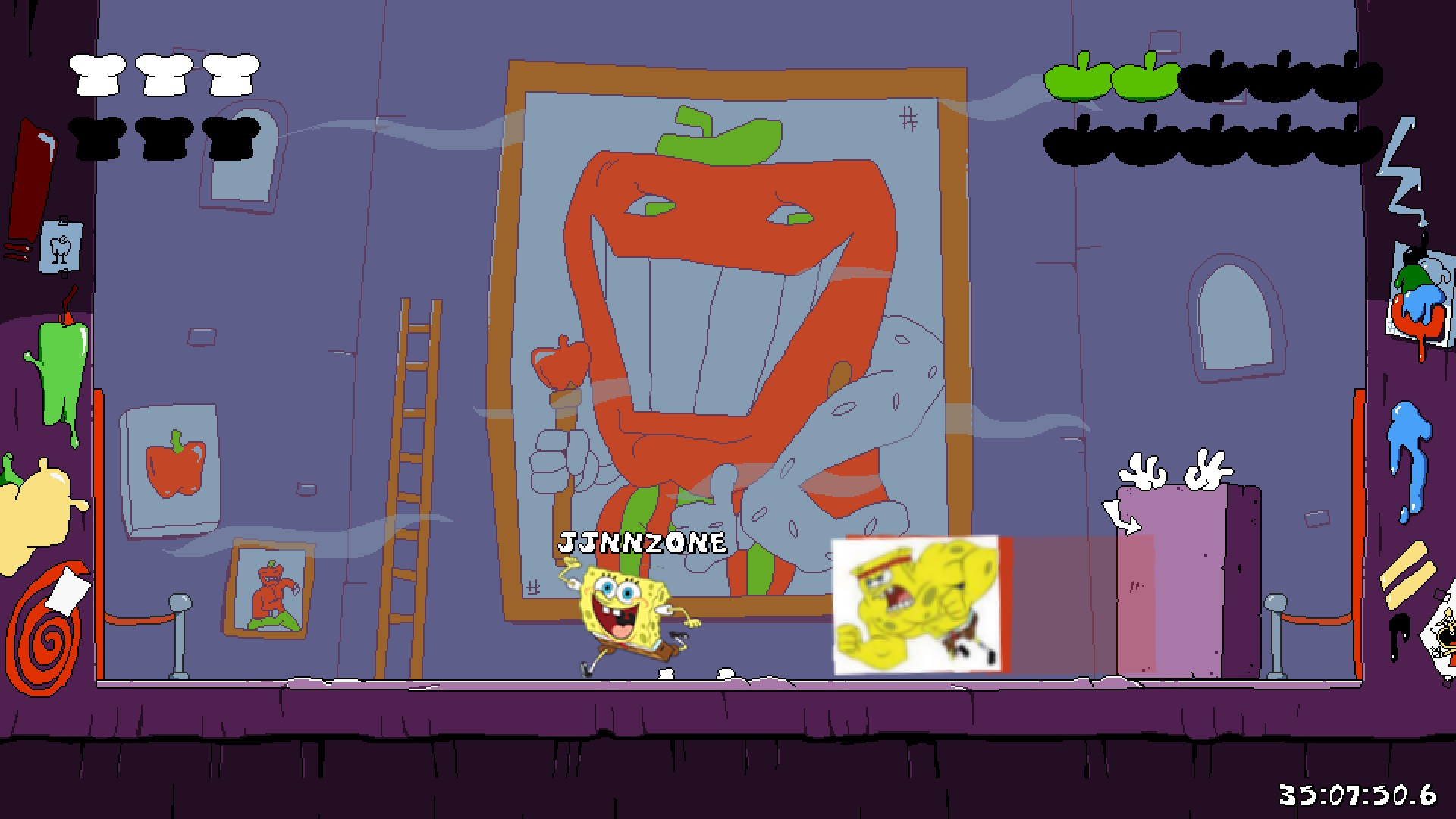 Playable Spongebob in PTU (Pepperman reskin) Mod for Pizza Tower | PT Mods