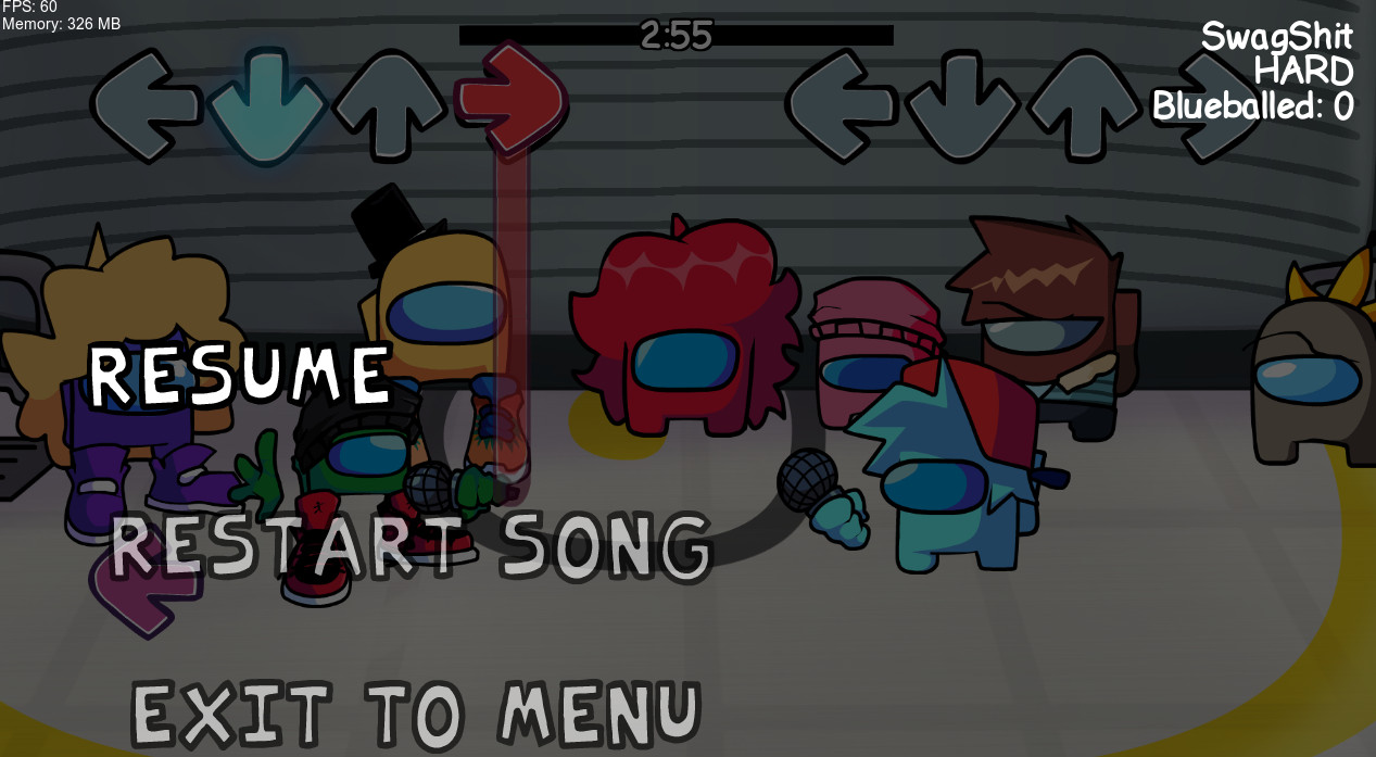 FNF: VS Swag Crewmate (Oneshot Mod) Mod for Friday Night Funkin' | FNF Mods