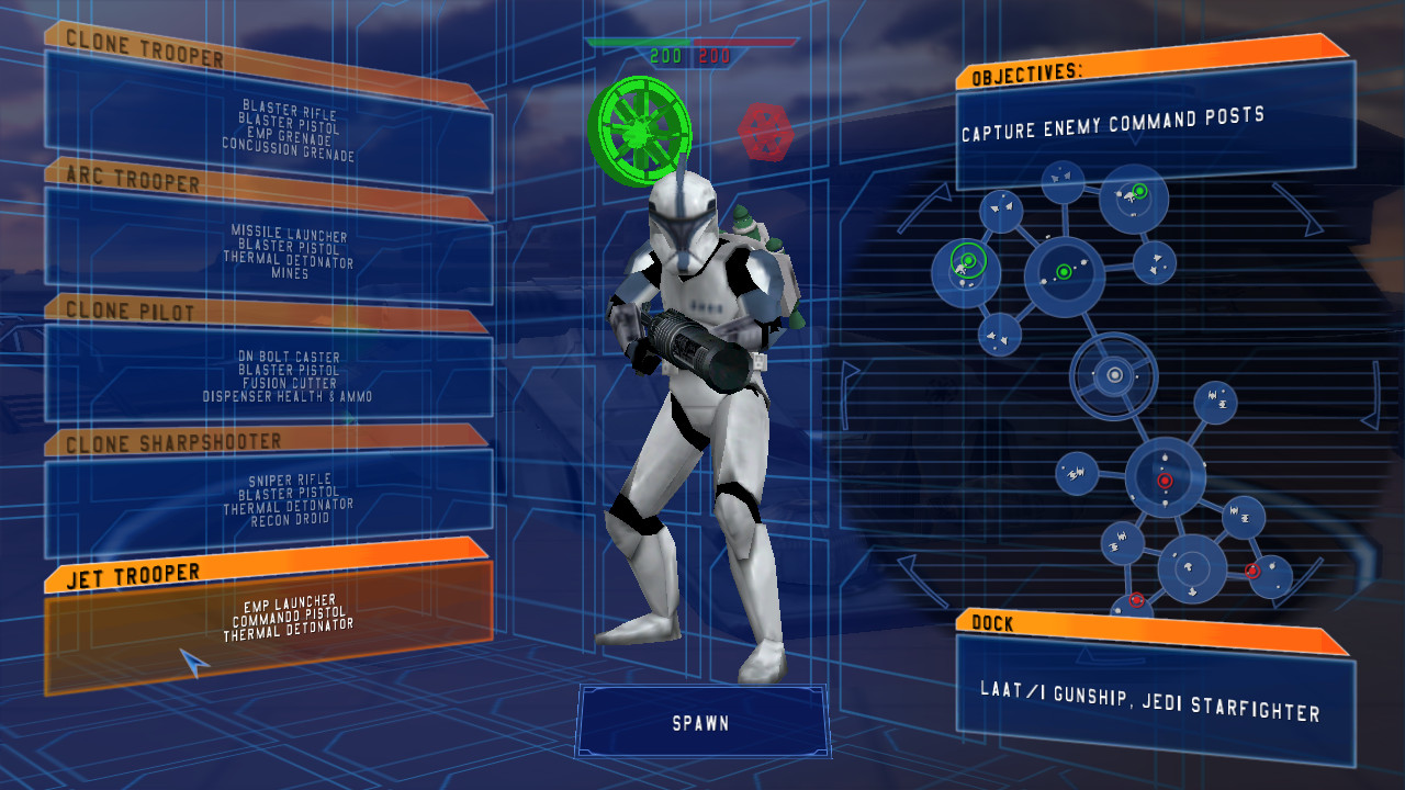Phase 1 501st Legion Mod for Star Wars Battlefront | SWB1 Mods