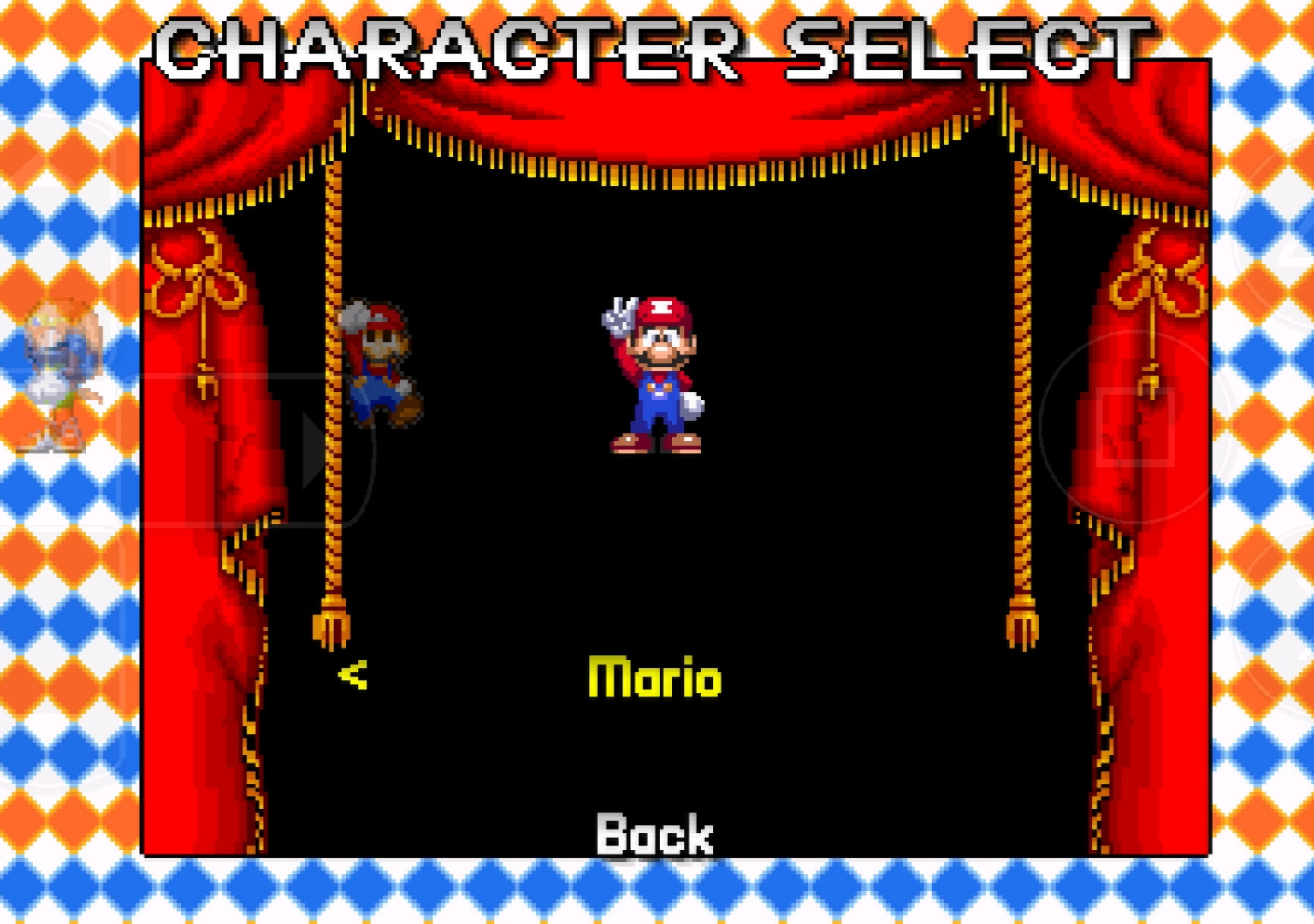 SMB2 Char Select over ESU Act Select Mod for Sonic 3 A.I.R. | S3AIR Mods