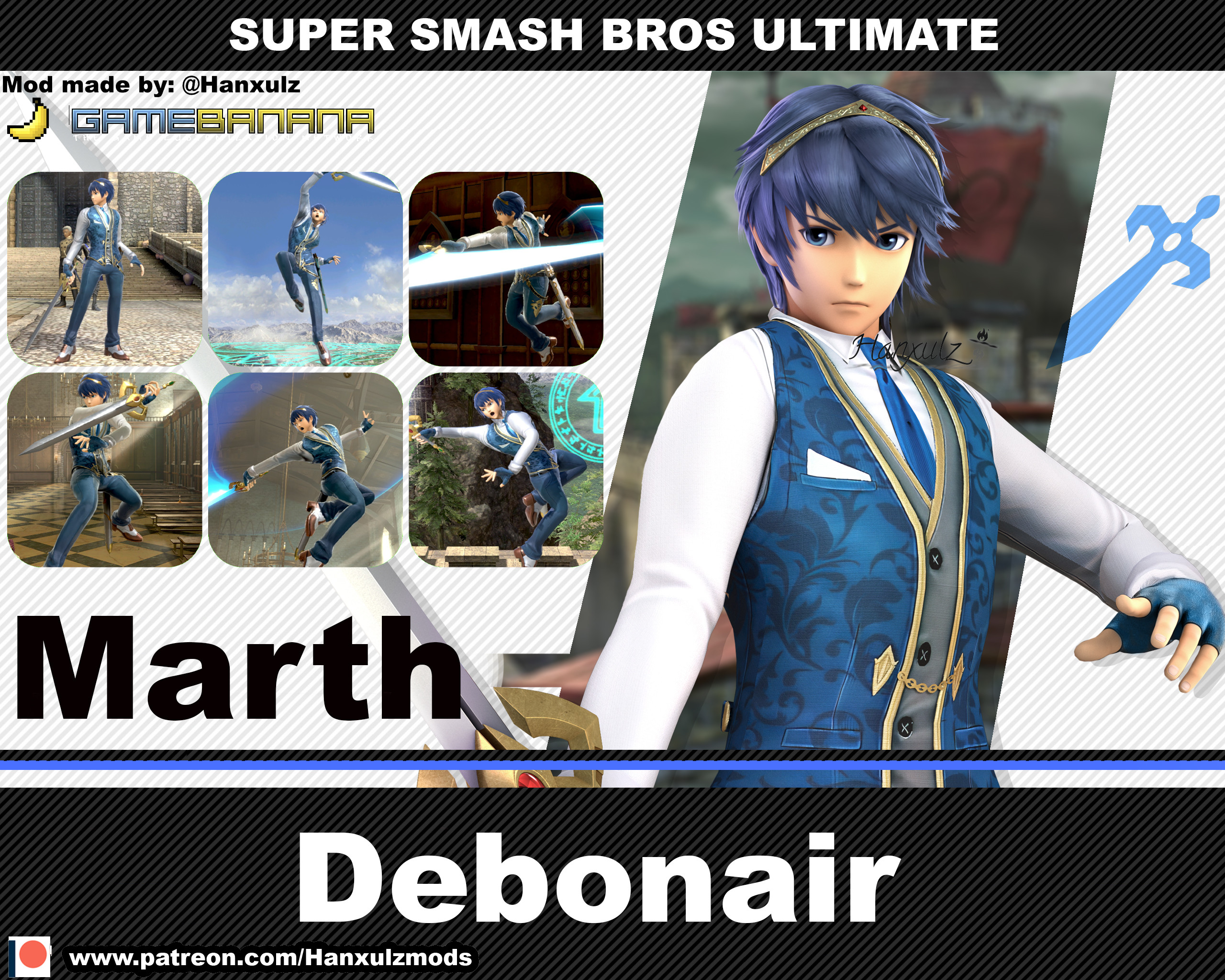 Marth (Debonair) Mod for Super Smash Bros. Ultimate | SSBU Mods