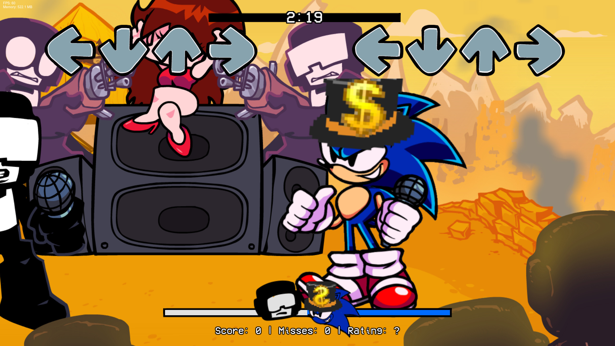 Toppat Sonic Playable Mod for Friday Night Funkin' | FNF Mods