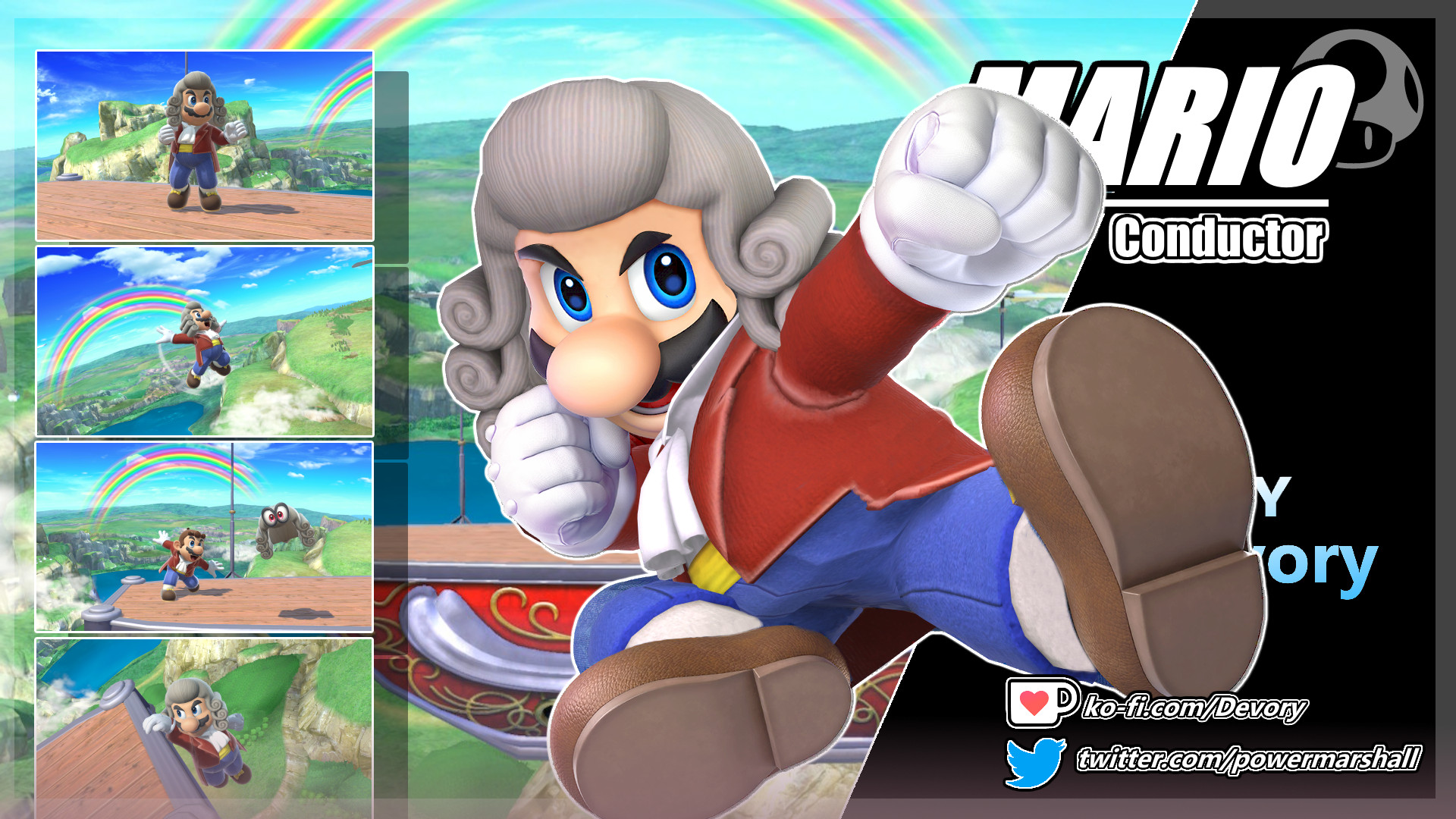 Conductor Mario [Super Smash Bros. Ultimate] [Mods]