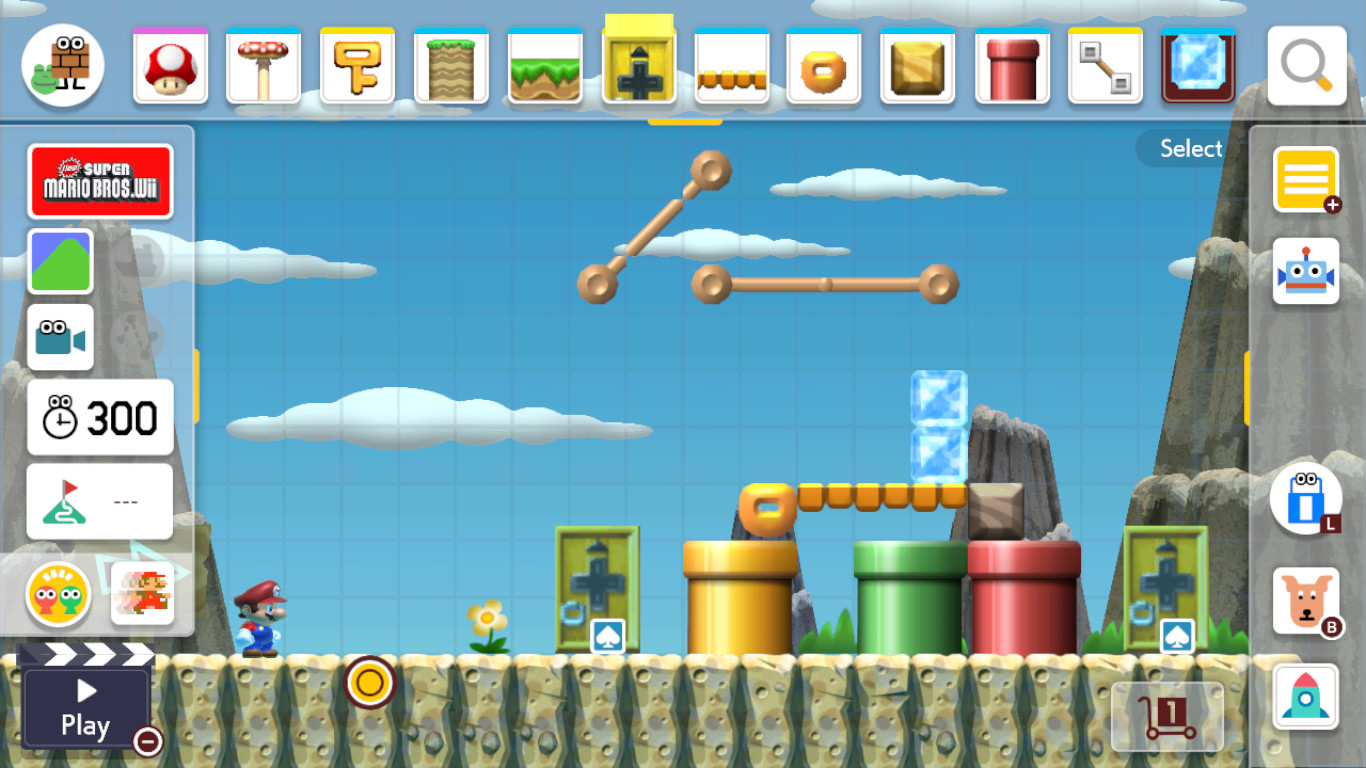 Nsmbw Mountian theme Mod for Super Mario Maker 2 | SMM2 Mods