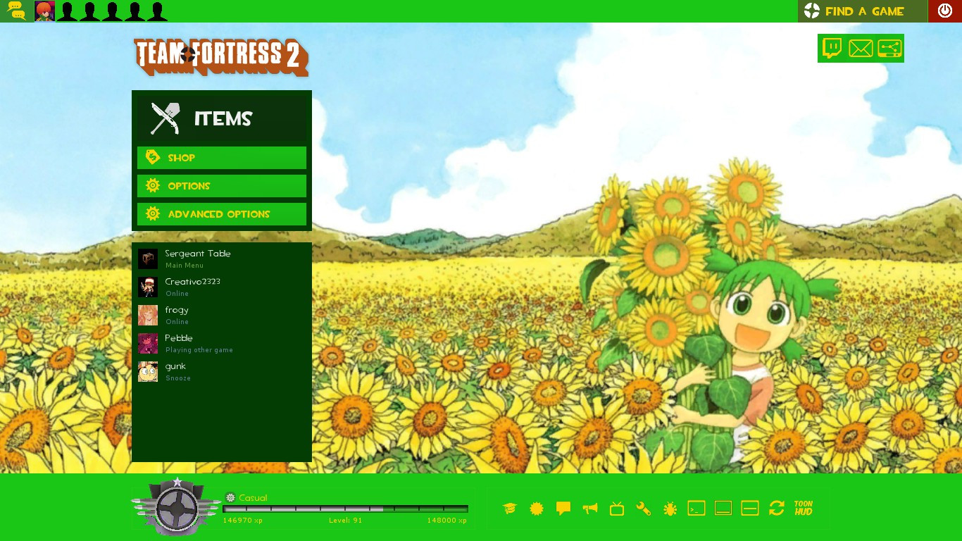 Yotsuba&! Menu Backgrounds Mod for Team Fortress 2 | TF2 Mods