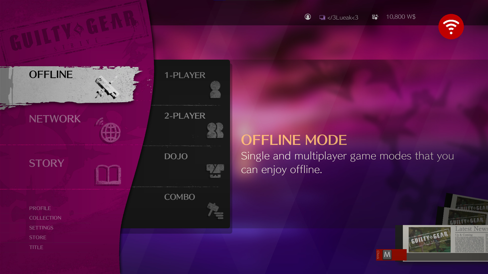 Pink UI and Hud Mod for GUILTY GEAR -STRIVE- | GGST Mods