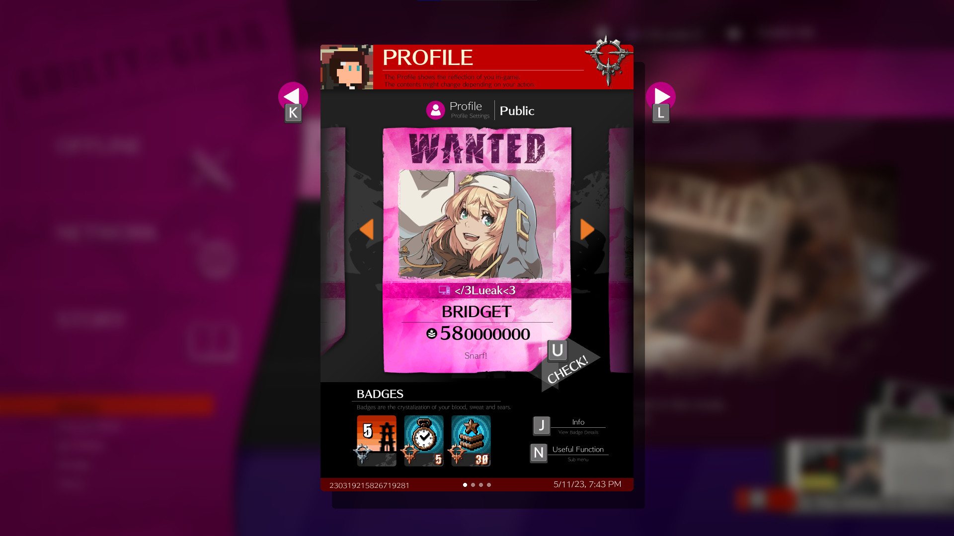 Pink UI and Hud Mod for GUILTY GEAR -STRIVE- | GGST Mods