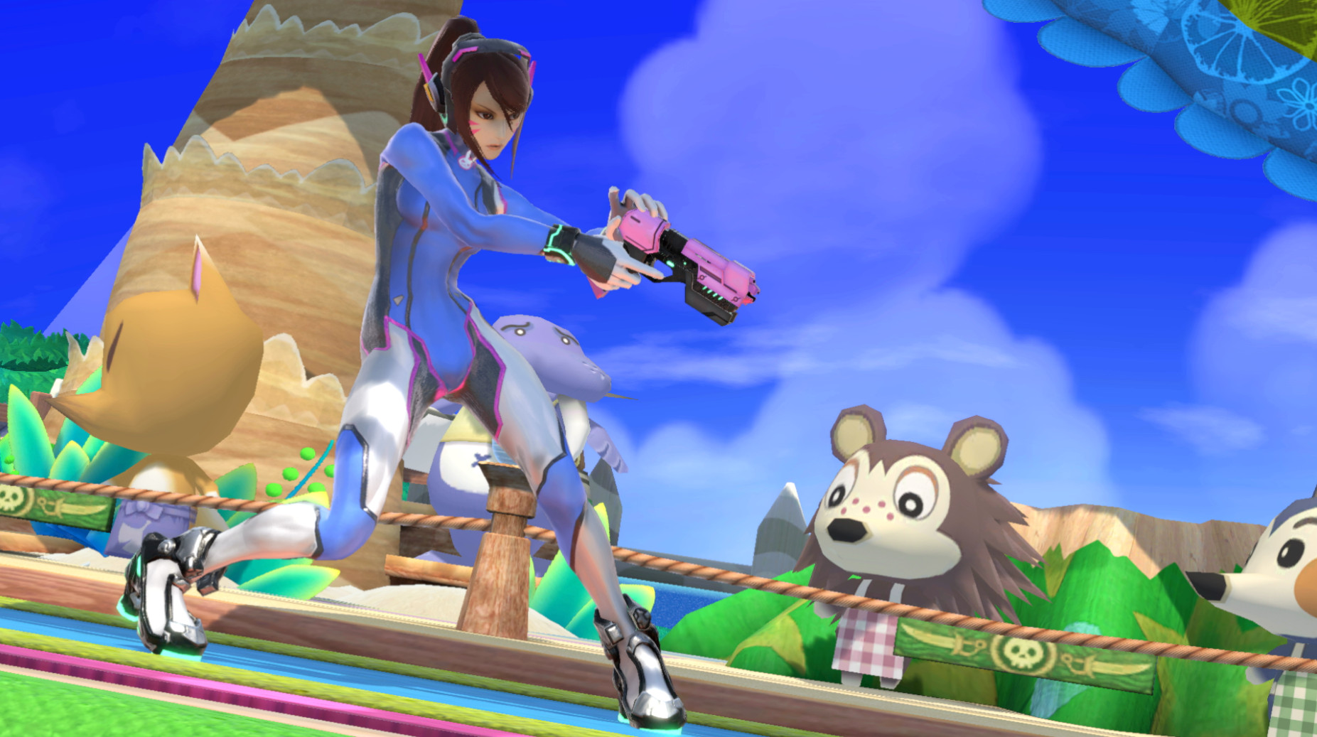 Overwatch 1 D.Va Zero Suit Samus Mod for Super Smash Bros. Ultimate ...